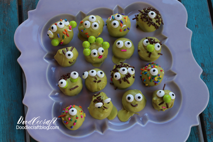 Alien Monster Cookie Dough Bites!