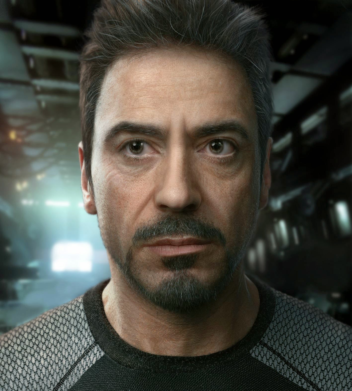 Realistic CG portrait of Robert Downey Jr | Computer Graphics Daily News