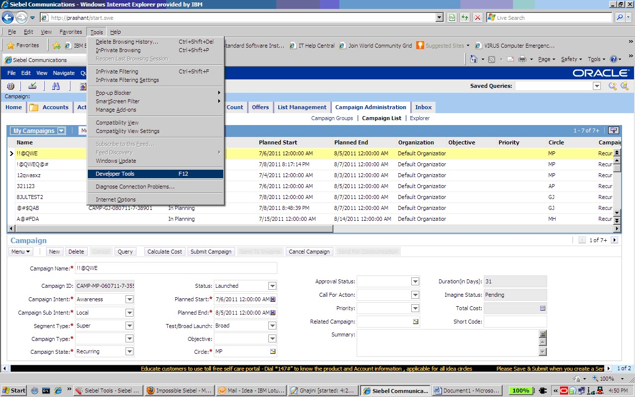 Siebel World: How to debug browser script in Siebel