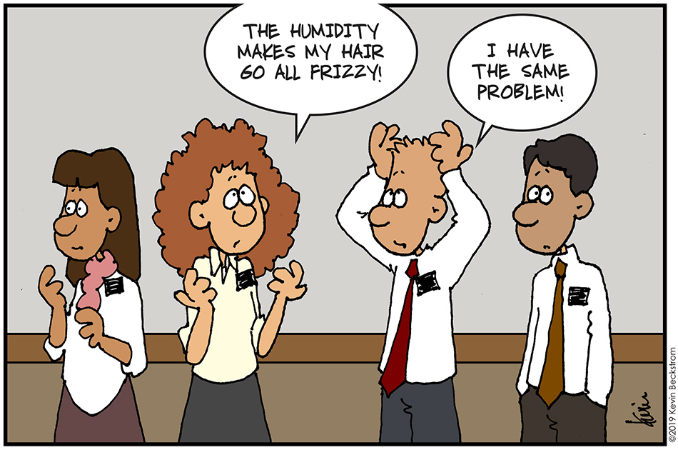 Humidity Hair Cartoon