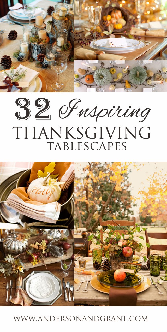 32 Inspiring Thanksgiving Tablescapes | anderson + grant