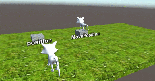 [Unity] positionとMovePositionの違いを比べた