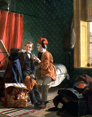 British Art: James Collinson - Temptation, or Bleeding the Freshman