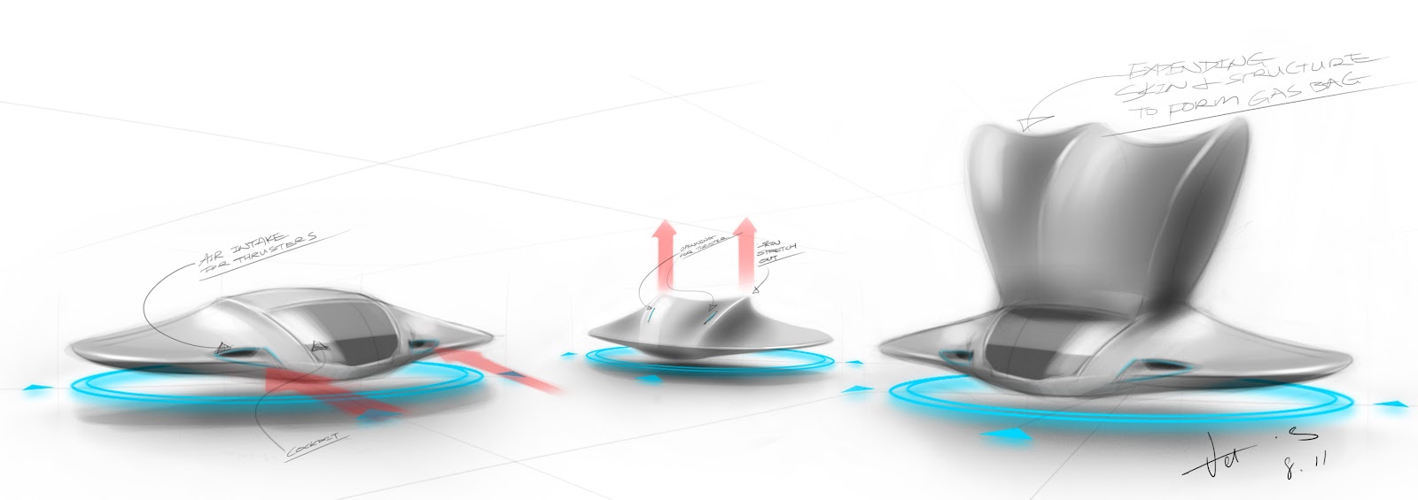 Runaway Prototype Design: Sketches & Renderings Section B