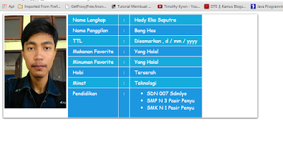Membuat Website Biodata Pribadi Menggunakan HTML Dan CSS Part 4 ...