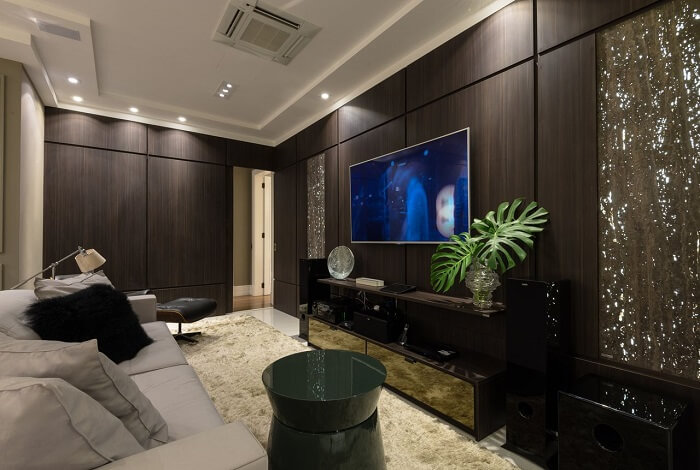 Decoração: Sala de estar com home theater - Jeito de Casa - Blog de ...