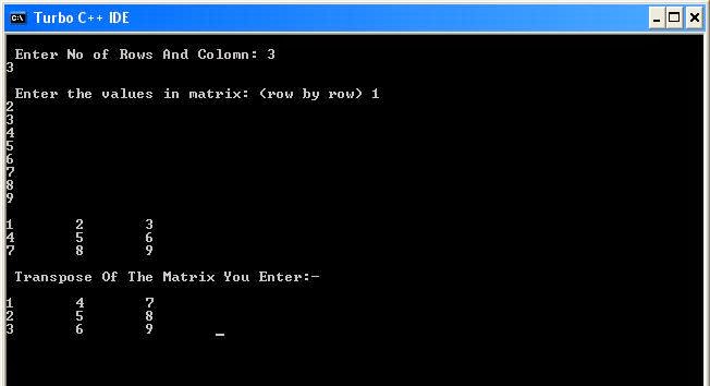 Transpose Of A Matrix in C++ - Programming SeekerzZ