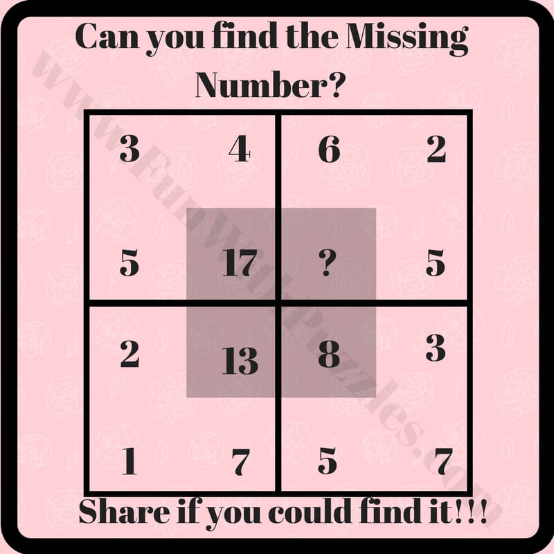 Awesome Missing Number Math Square Puzzles With Answers Fun With Puzzles Awesome Missing Number Math Square Puzzles With Answers Fun With Puzzles