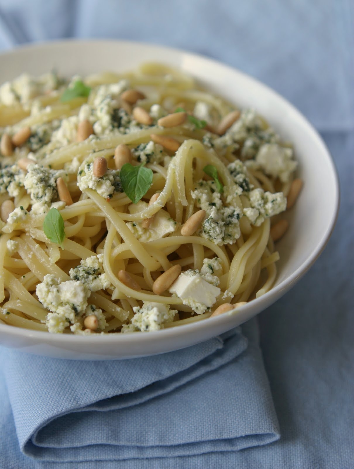 Pasta med feta og mynte(Feta and mint pasta) – Marias Salt & Søtt