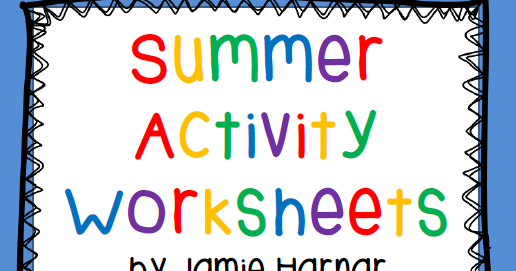 Summer Activity Worksheets | The Itty Bitty Teacher
