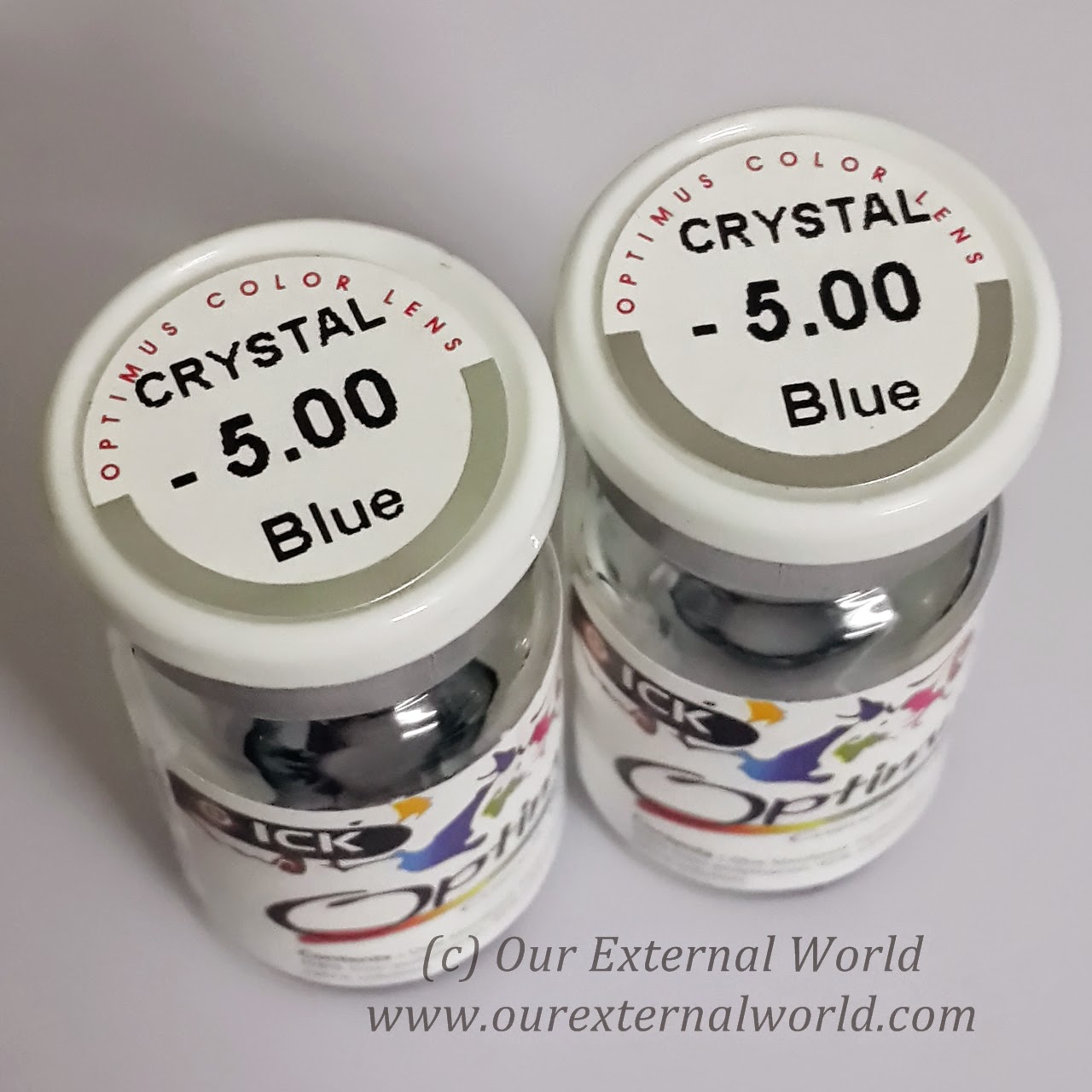 ICK Optimus Crystal Blue Contact Lenses - Review and Price
