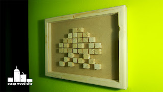 scrap wood city: How to make a DIY pixel art picture frame