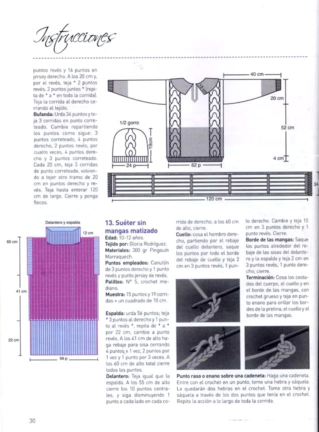 Tejer La Moda -12 modelos para crianças entre 2 e 12 anos
