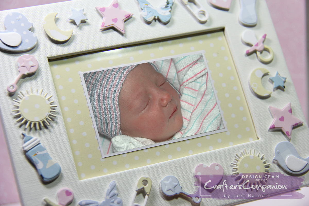 Stamp Scents: DIY Baby Photo Frame
