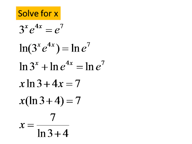 Math12: Chapter 8- Exponential and its inverse lnx function
