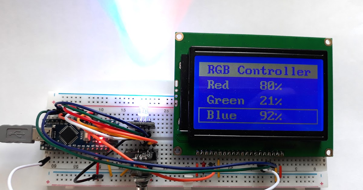 Simple Text Menu For St7920 Graphic Lcd · One Transistor