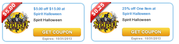 Spirit Halloween Coupons: 25% Off One Item + $5 off $15 Purchase ...