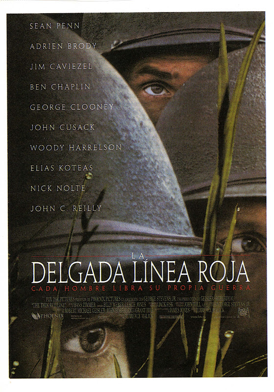 Cartells de cine: 1113-la delgada linea roja(1998)