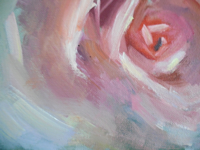 CAROL SCHIFF DAILY PAINTING STUDIO: Rose Painting, Small Oil Painting ...
