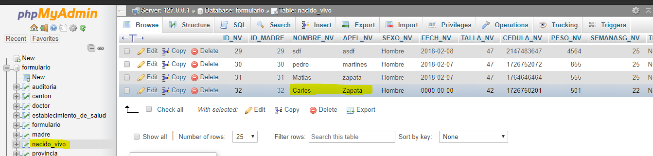 Formulario PHP + MYSQL