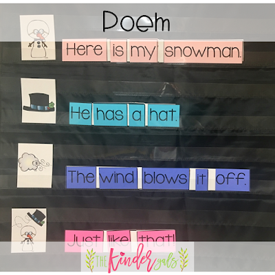 KinderGals: 6 Ways to Use the Pocket Chart in January