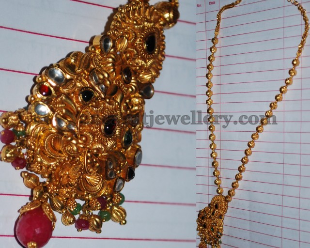 Gold Mohana Mala - Jewellery Designs