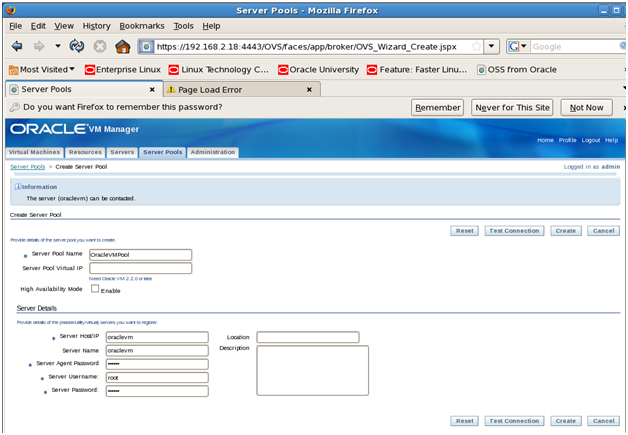 Installing Oracle VM Server 2.2.1, Oracle VM Manager 2.2.0 ~ Oracle ...