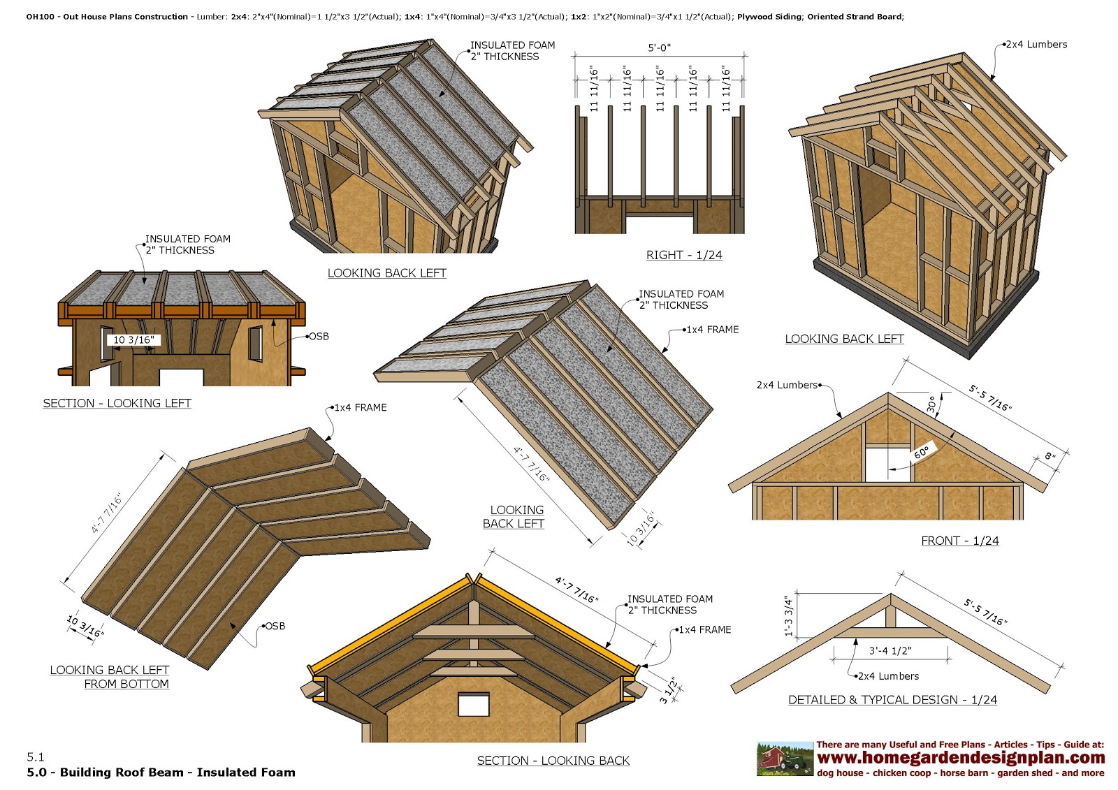 home garden plans: OH100 - Out House Plans Construction - Out House ... home garden plans: OH100 - Out House Plans Construction - Out House ...