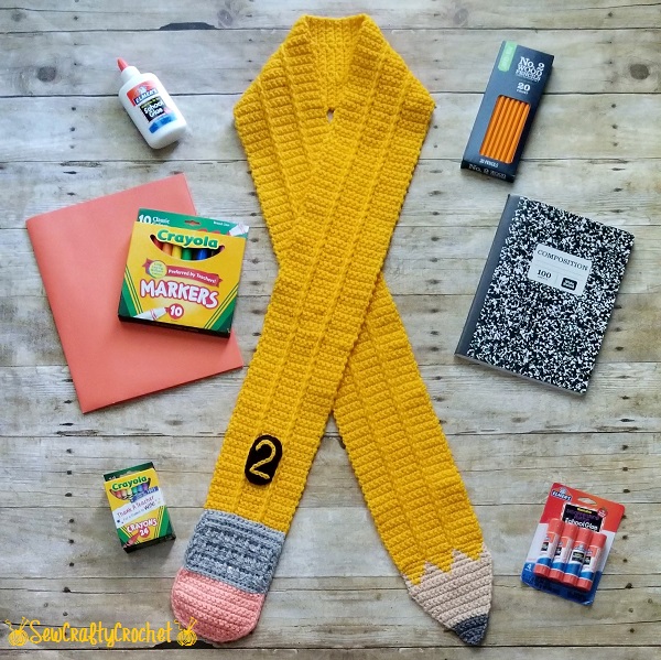 Crochet #2 Pencil Scarf - Sew Crafty Crochet