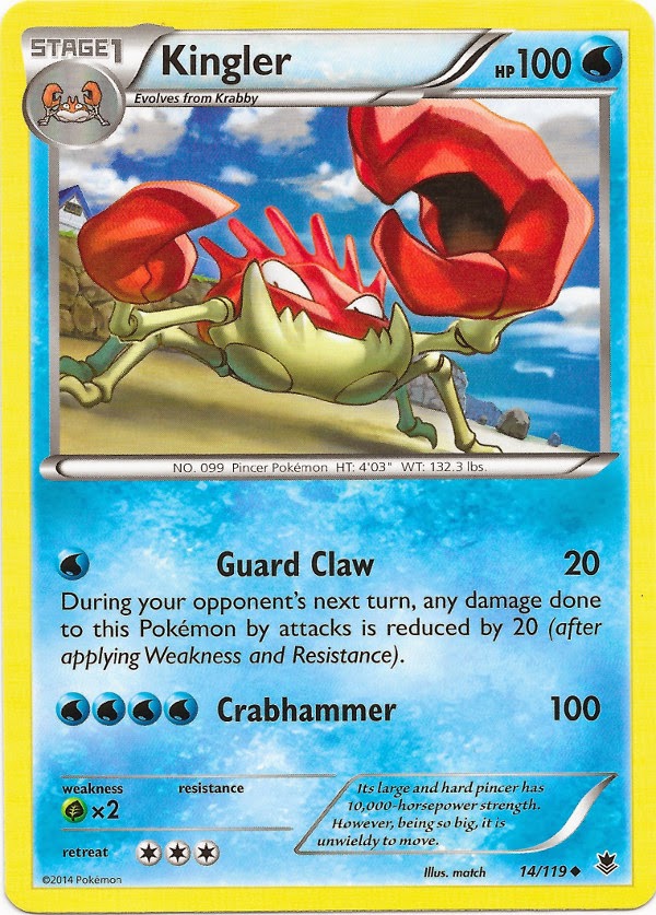 Kingler -- Phantom Forces Pokemon Card Review | PrimetimePokemon's Blog