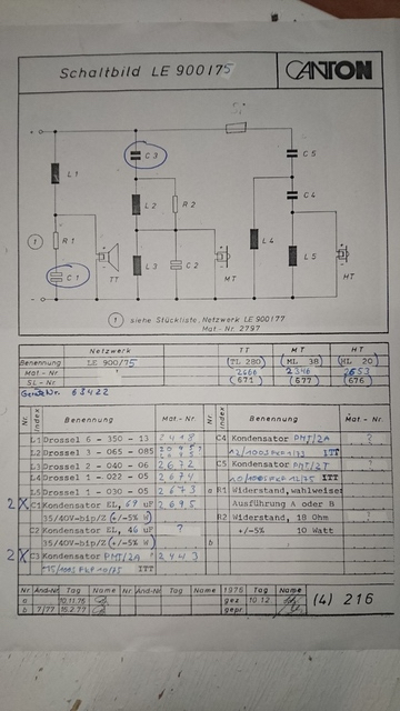 Infrequent Sound [sex.tex] technology: Canton LE-900, 1974, made Germany