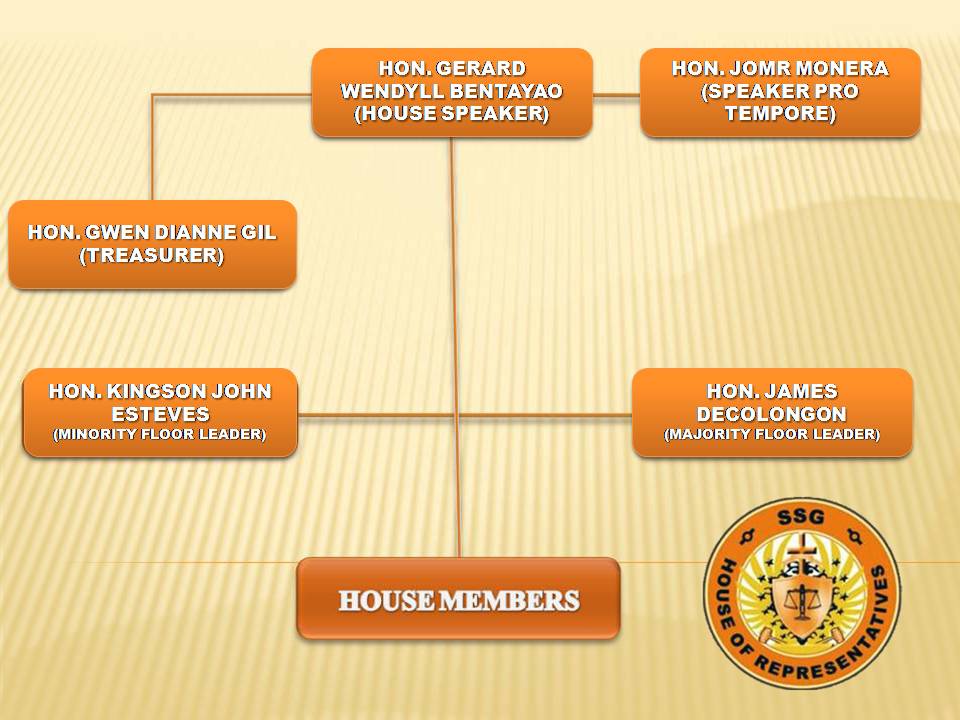 HCDC - SSG HOUSE OF REPRESENTATIVES: Organizational Chart