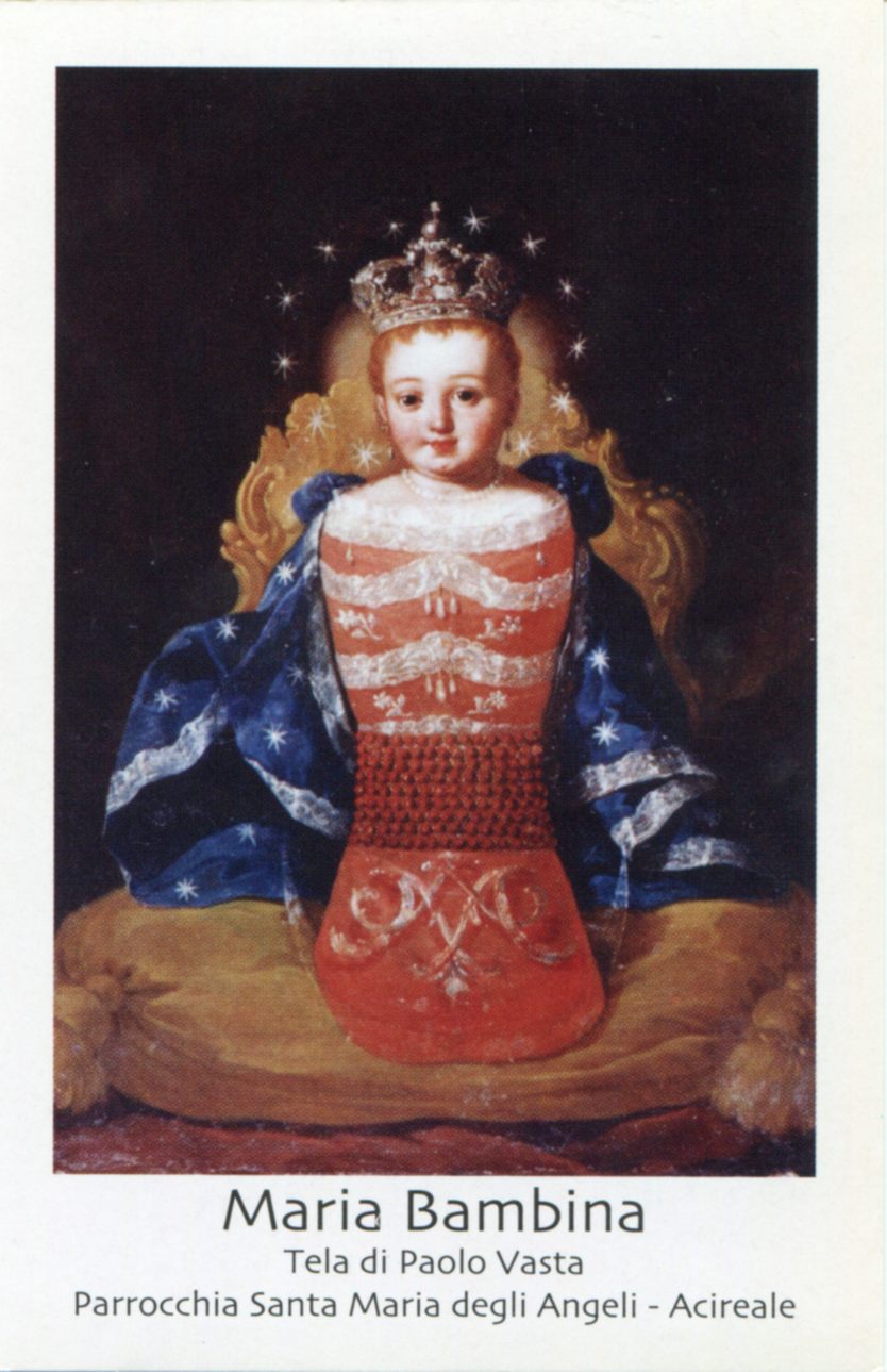 Immaginette Mariane: Acireale (CT) - Maria Bambina