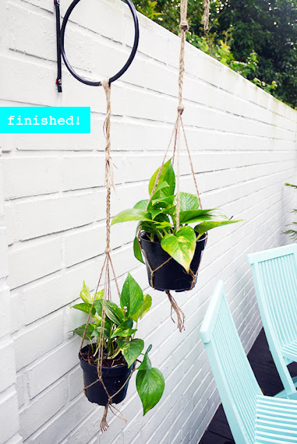 butterpaperstudio: Stirling HDB Terrace - DIY Macrame aka plant pot holder