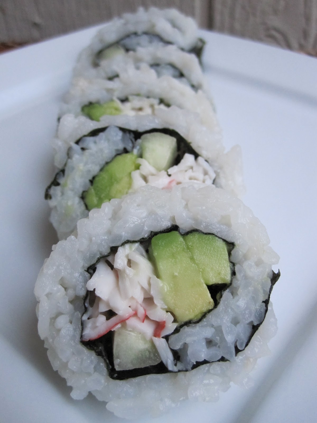 For the Love of Dessert: Sushi: California Roll