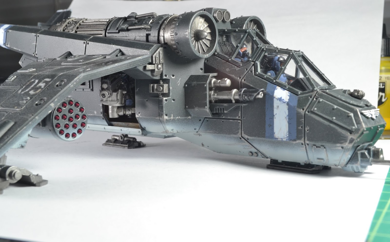 Painting in Space: Finished Valkyrie with Secret Weapon Base!