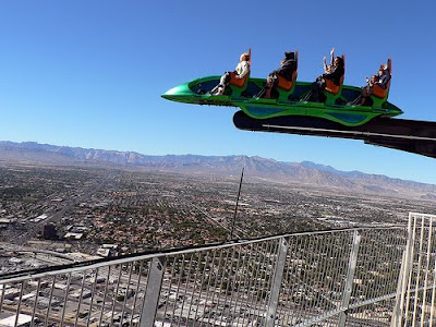 Live Through the Rides at the Top of the Stratosphere Casino in Vegas