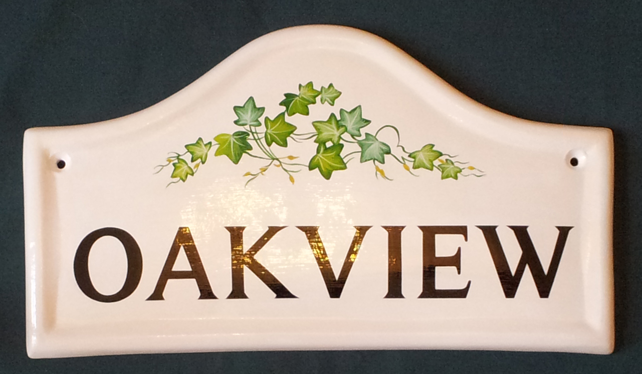 Hand Painted House Signs by Ceramic Art: Latest hand painted house signs