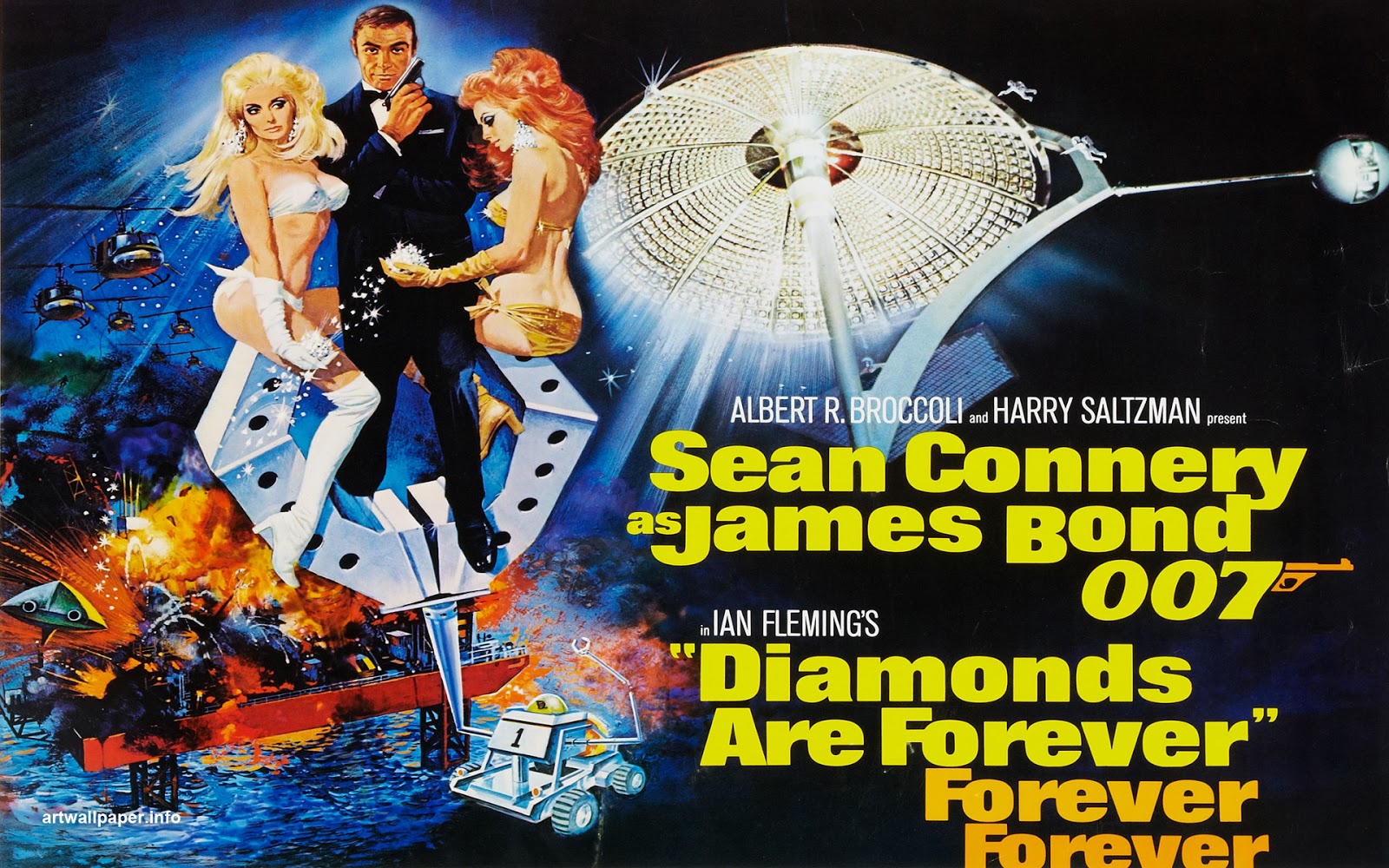 Fripps Filmrevyer Bond James Bond Diamonds Are Forever 1971