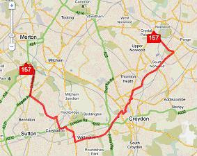 London buses one bus at a time: the return: The Number 157 Route