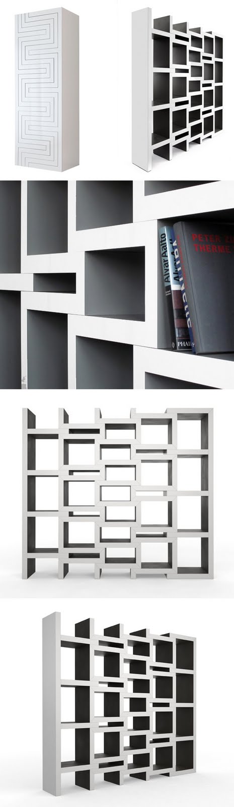 ไอเดียชั้นวางหนังสือยืดได้หดได้กับ REK Bookcase