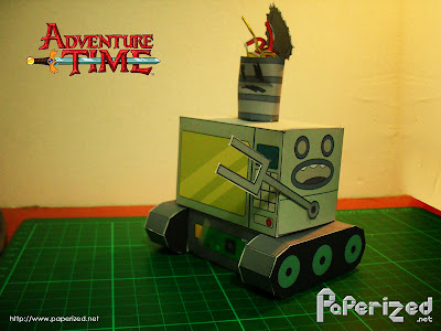 PapercraftZone Br: Adventure Time - NEPTR - Papercraft - By Paperized