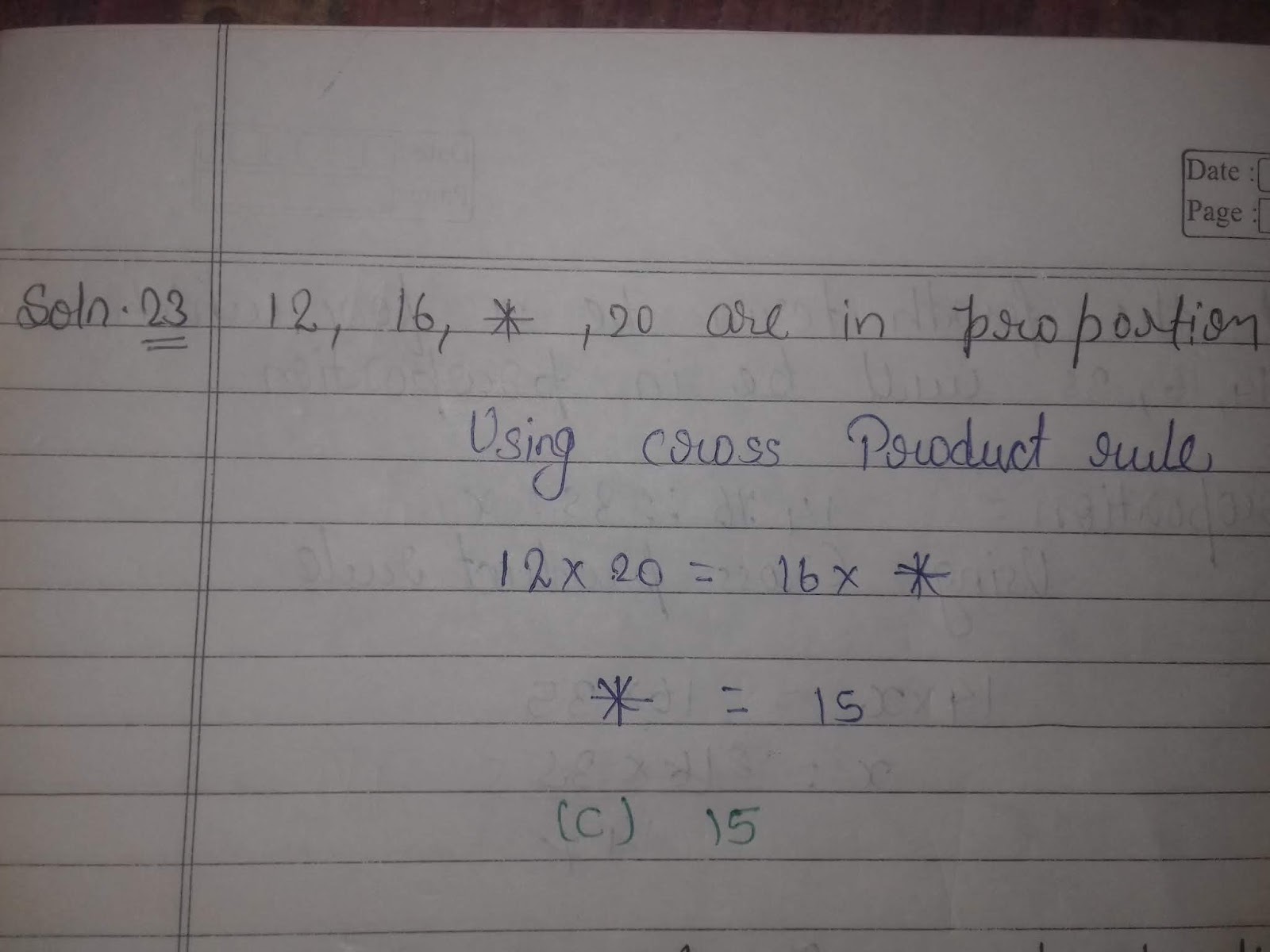 CA FOUNDATION : MATH NOTES: CA FOUNDATION MATH SOLUTION 2: PROPORTION