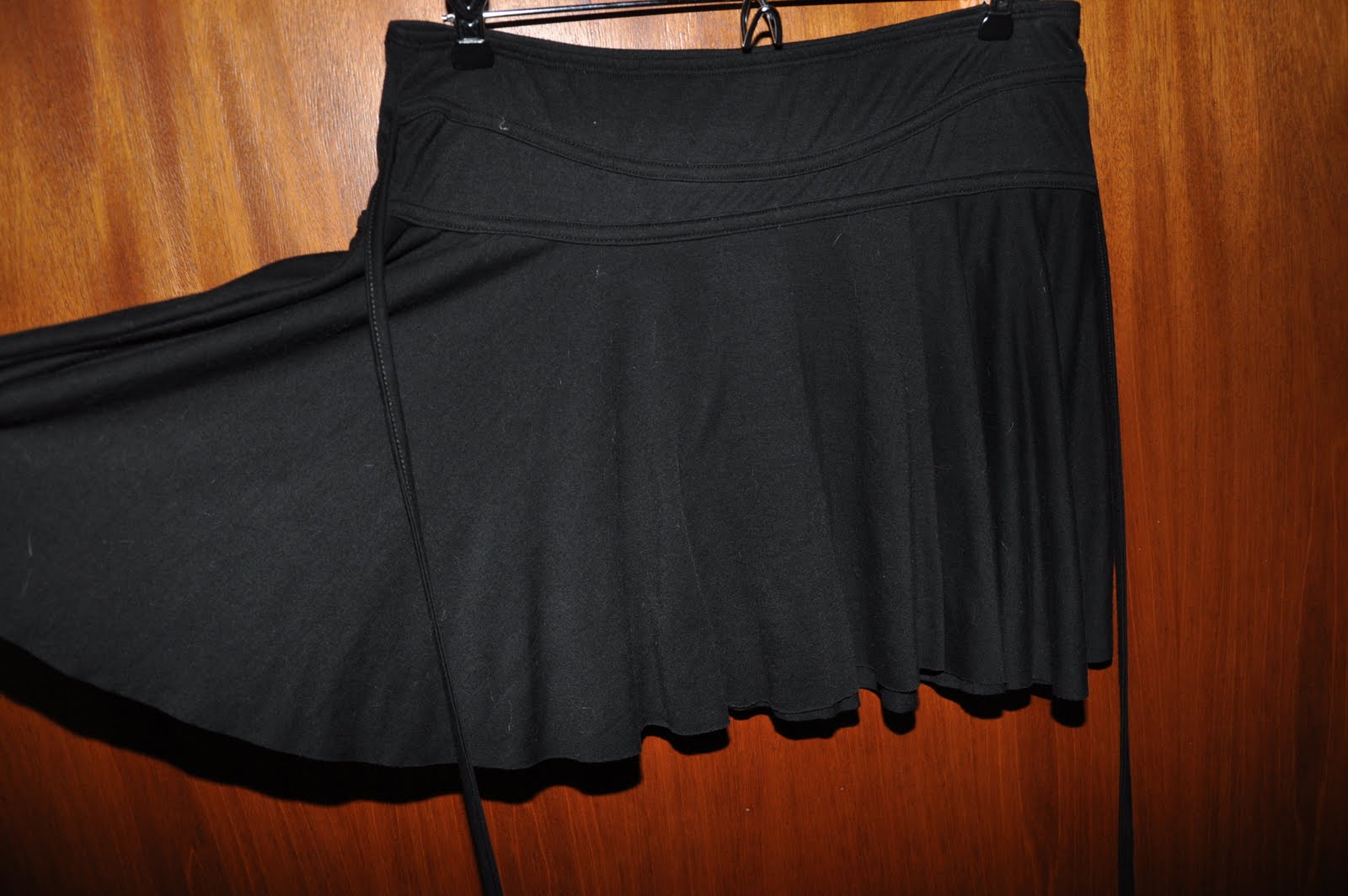 JUANITA VENDE TODO!: Pollera Negra Complot Algodon Talle M