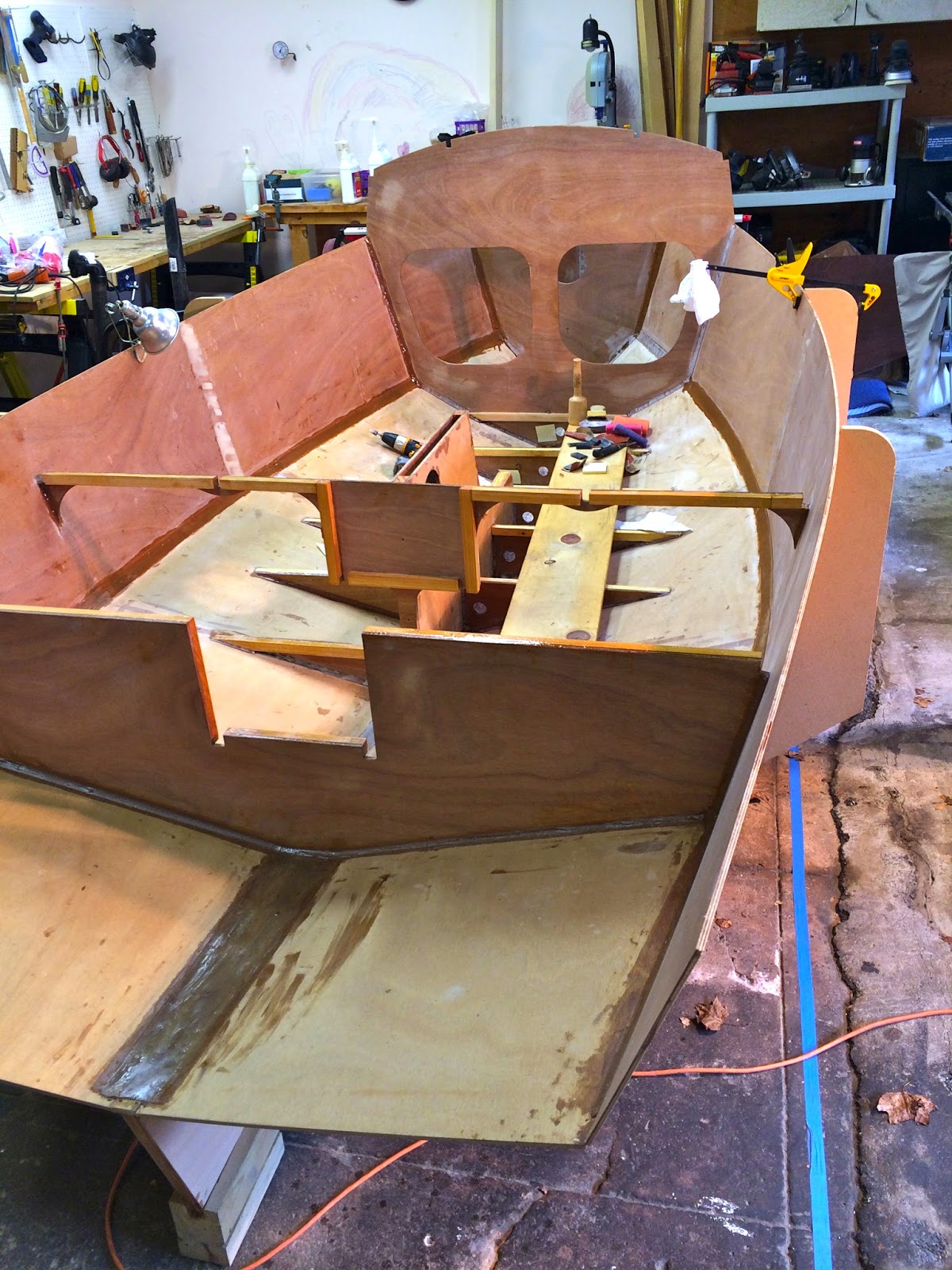 Jim's Pocketship: Epoxy Fillets: Application and Sanding