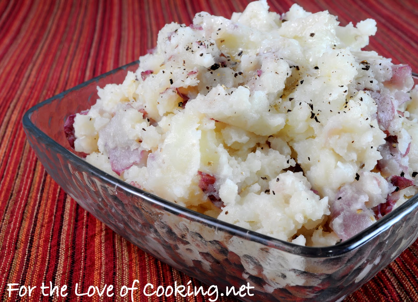 Smashed Red Potatoes | For the Love of Cooking