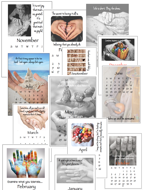 Joyful Puttering: Collecting Creating Connecting: The Hands Calendar ...