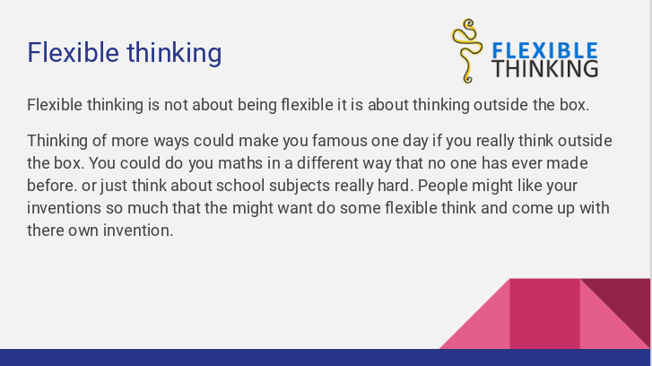 Emily: Flexible thinking