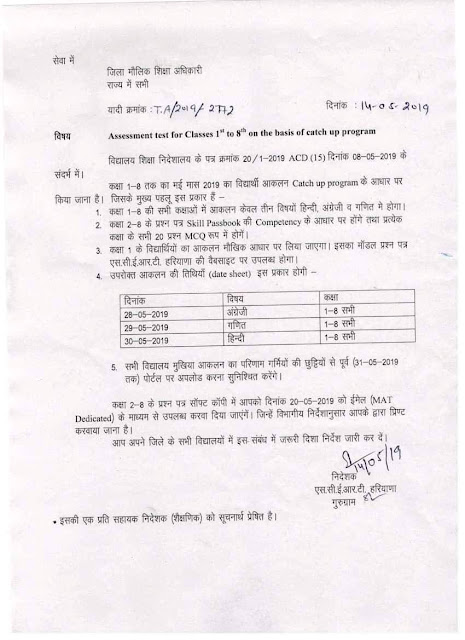Monthly test, Half yearly test date sheet 1st to 8th & 9th to 12th Govt ...