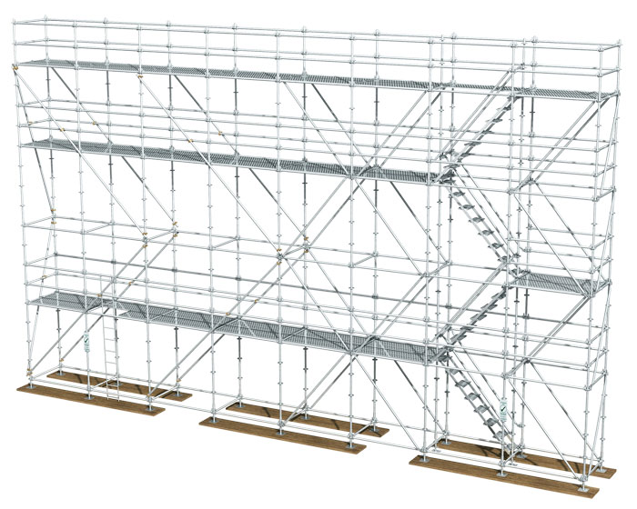Ringlock : Scaffold diagonal bracing